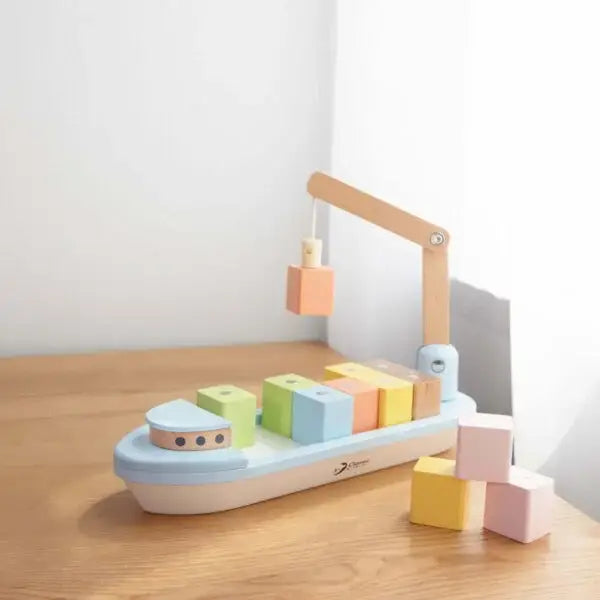 Wooden Block Boat - Gently Elephant