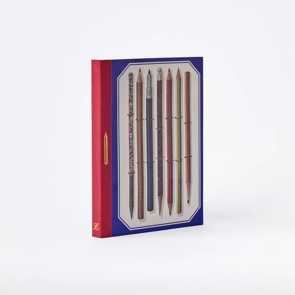 A5 Lay Flat Journal - Vintage Pencils - Gently Elephant