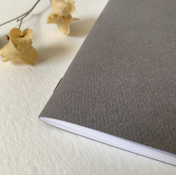 A5 Slimline Embossed Notepad - Flint - Gently Elephant