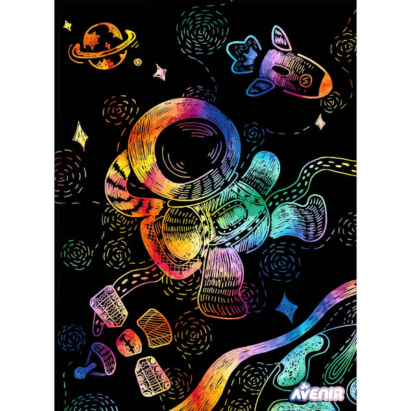 Scratch with Stencil - Space - Gently Elephant