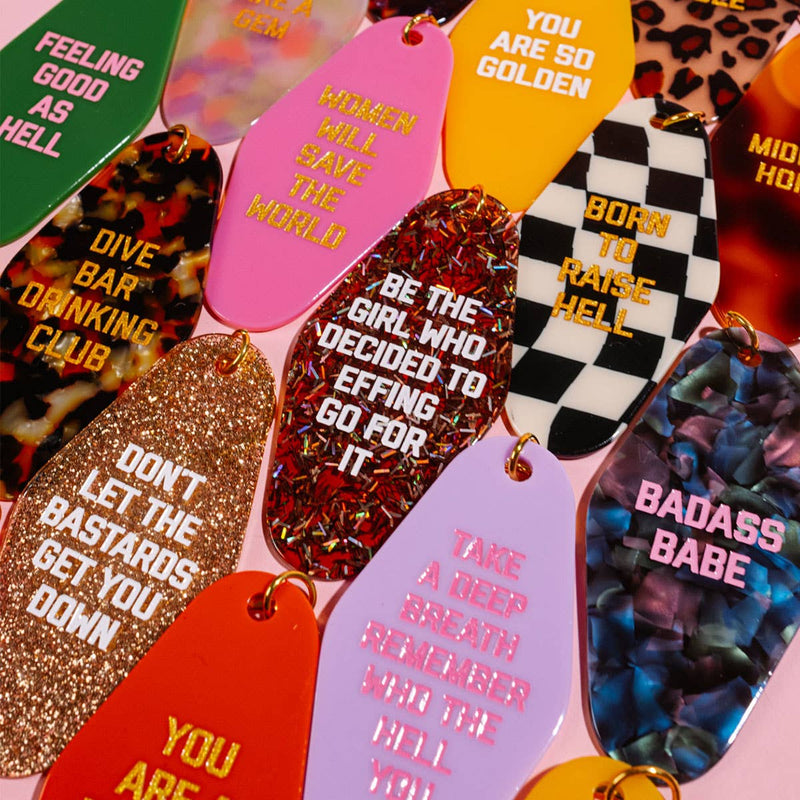 Dive Bar Drinking Club Keychain - Gently Elephant