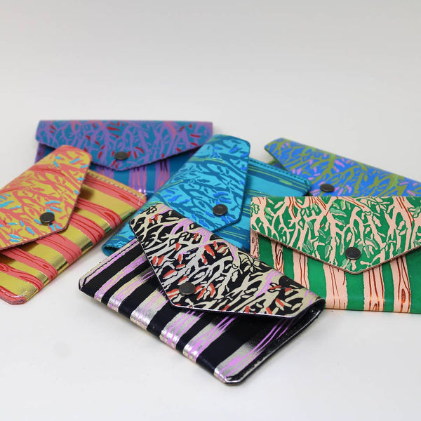 Forest Popper Purse - Turquoise - Gently Elephant