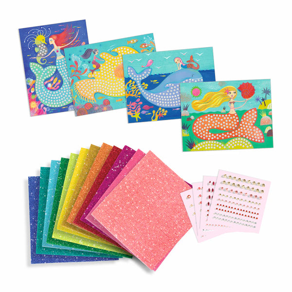 Mosaic Art By Number Kit - Mermaid - Gently Elephant