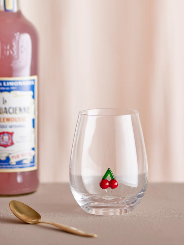 Misa Drinking Glass - Cherry - Gently Elephant